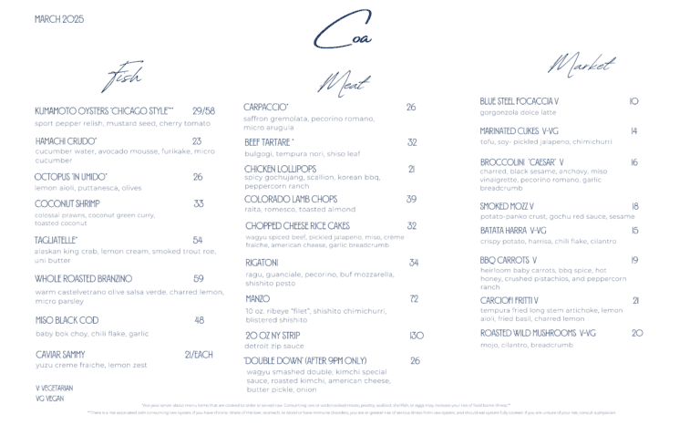 Coa Restaurant Cocoa Beach Review | Menu Highlights & Must-Try Dishes ...